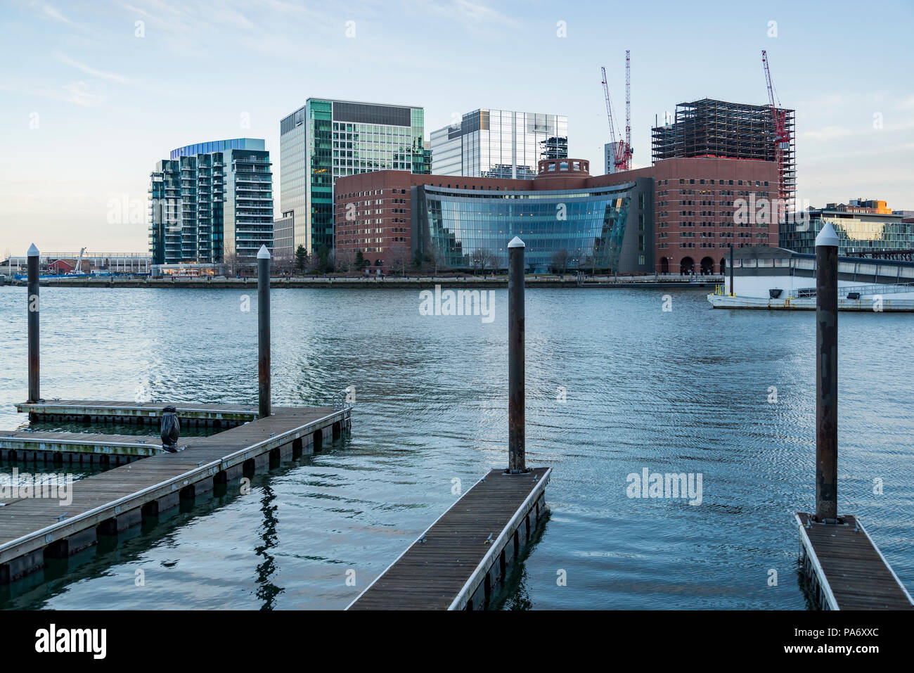 Boston city skyline Stock Photo - Alamy