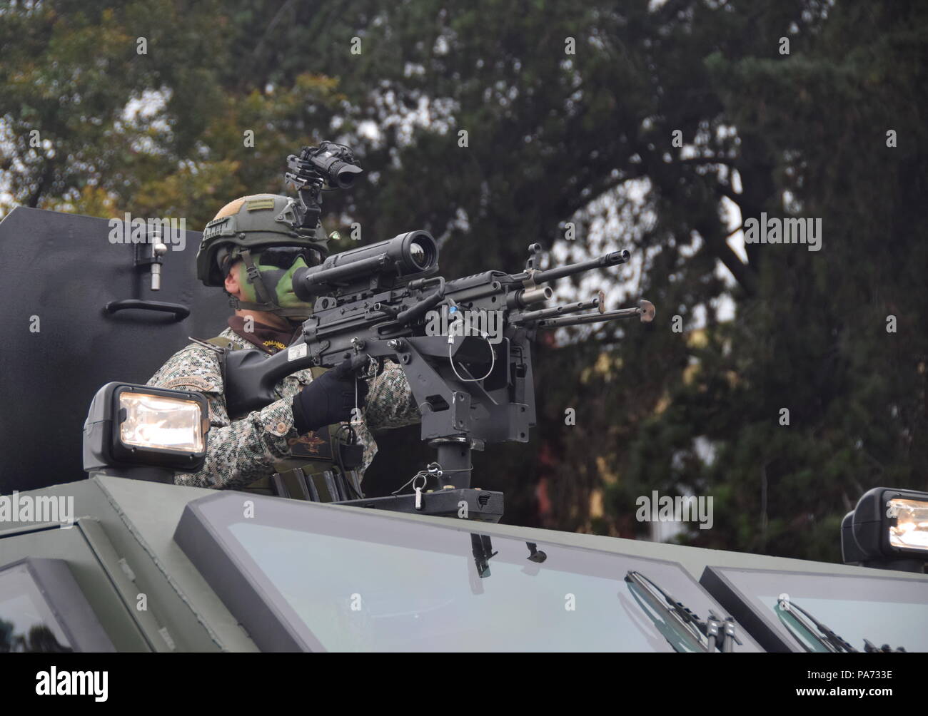 Bogota, Colombia.20 July 2018, Bogota, Colombia - Military vehicles ...