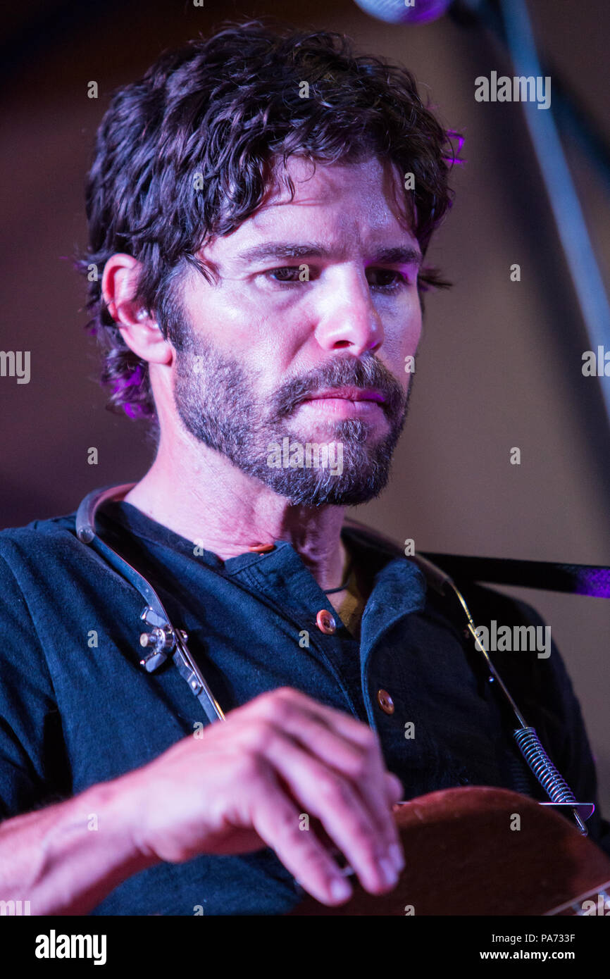 Ternate Italy. 20 July 2018. Thom Chacon, James Maddock and the singer ...