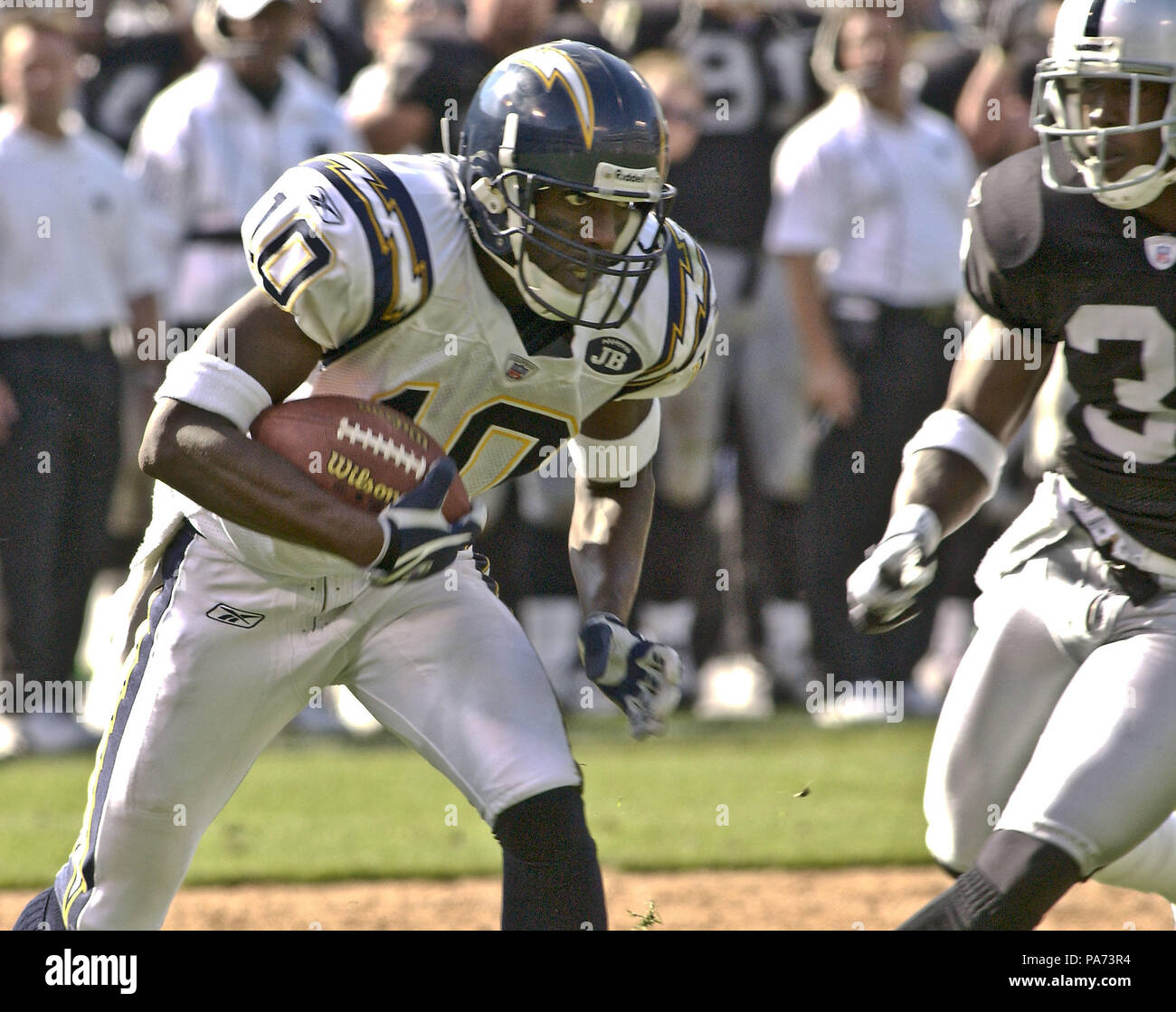 Oakland, California, USA. 28th Sep, 2003. San Diego Chargers wide ...