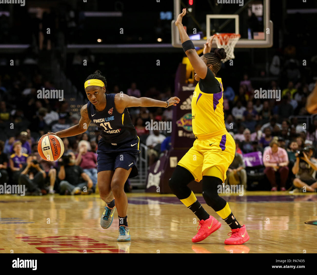 Indiana Fever guard Erica Wheeler #17 during the Indiana Fever vs Los ...