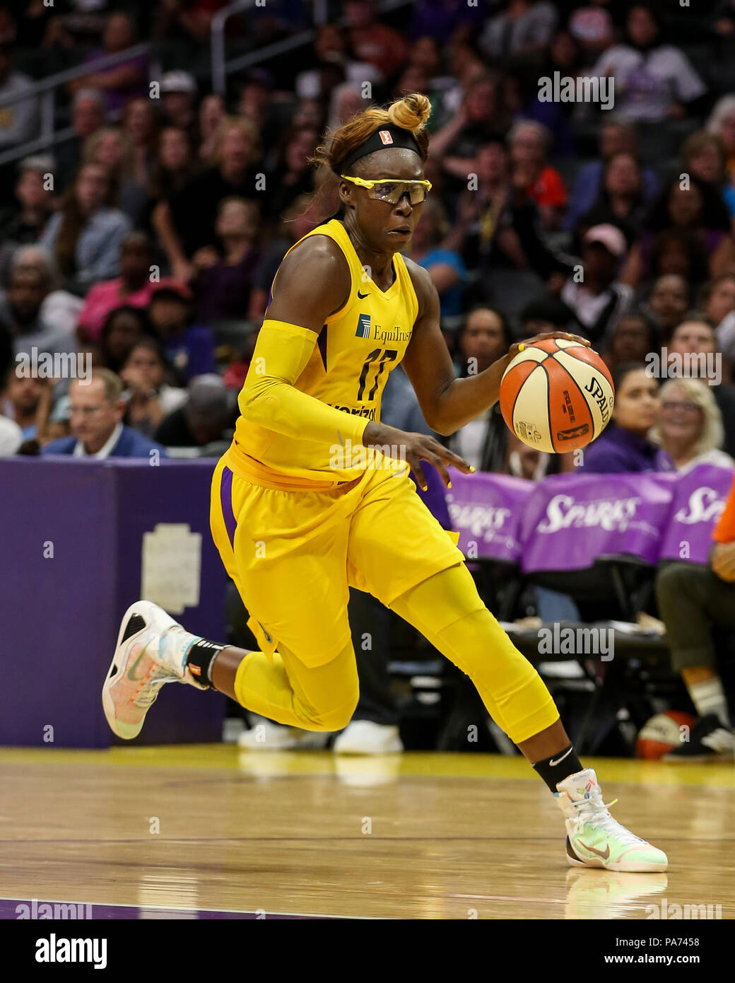 Los Angeles Sparks forward Essence Carson #17 during the Indiana Fever ...