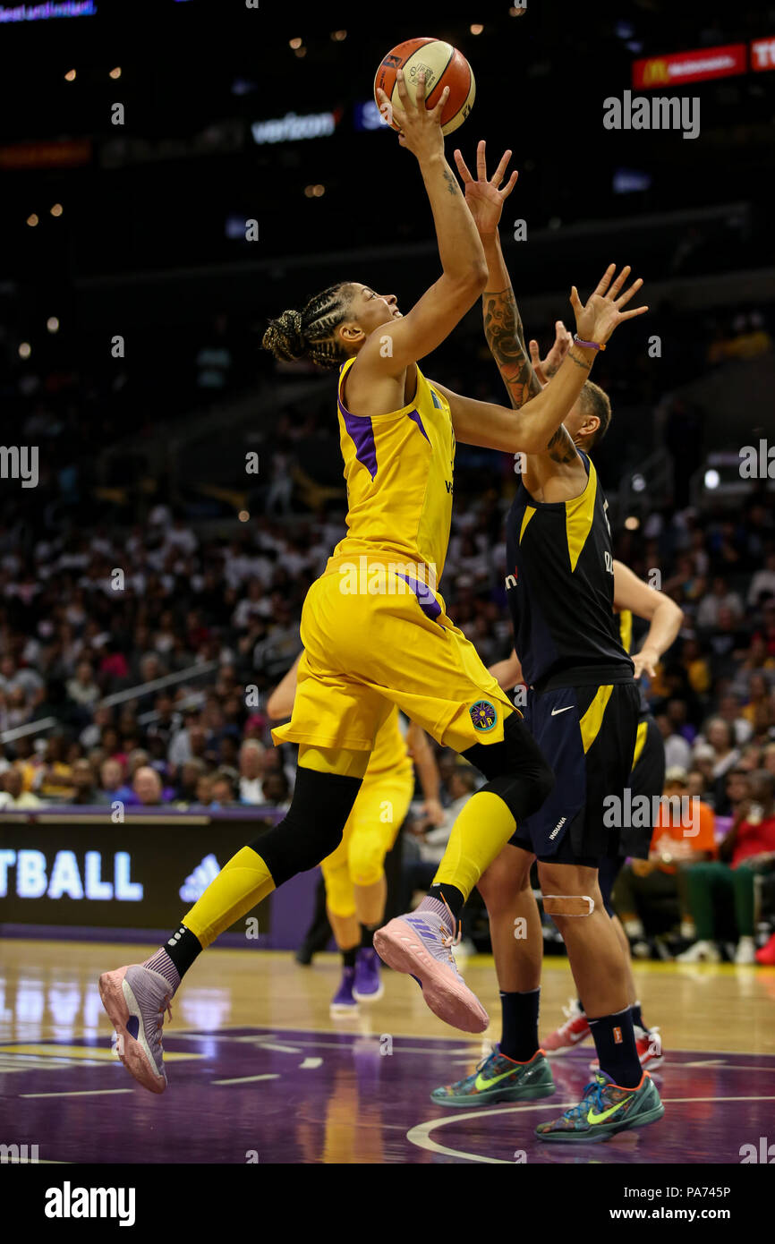 Los Angeles Sparks forward Candace Parker #3 during the Indiana Fever ...