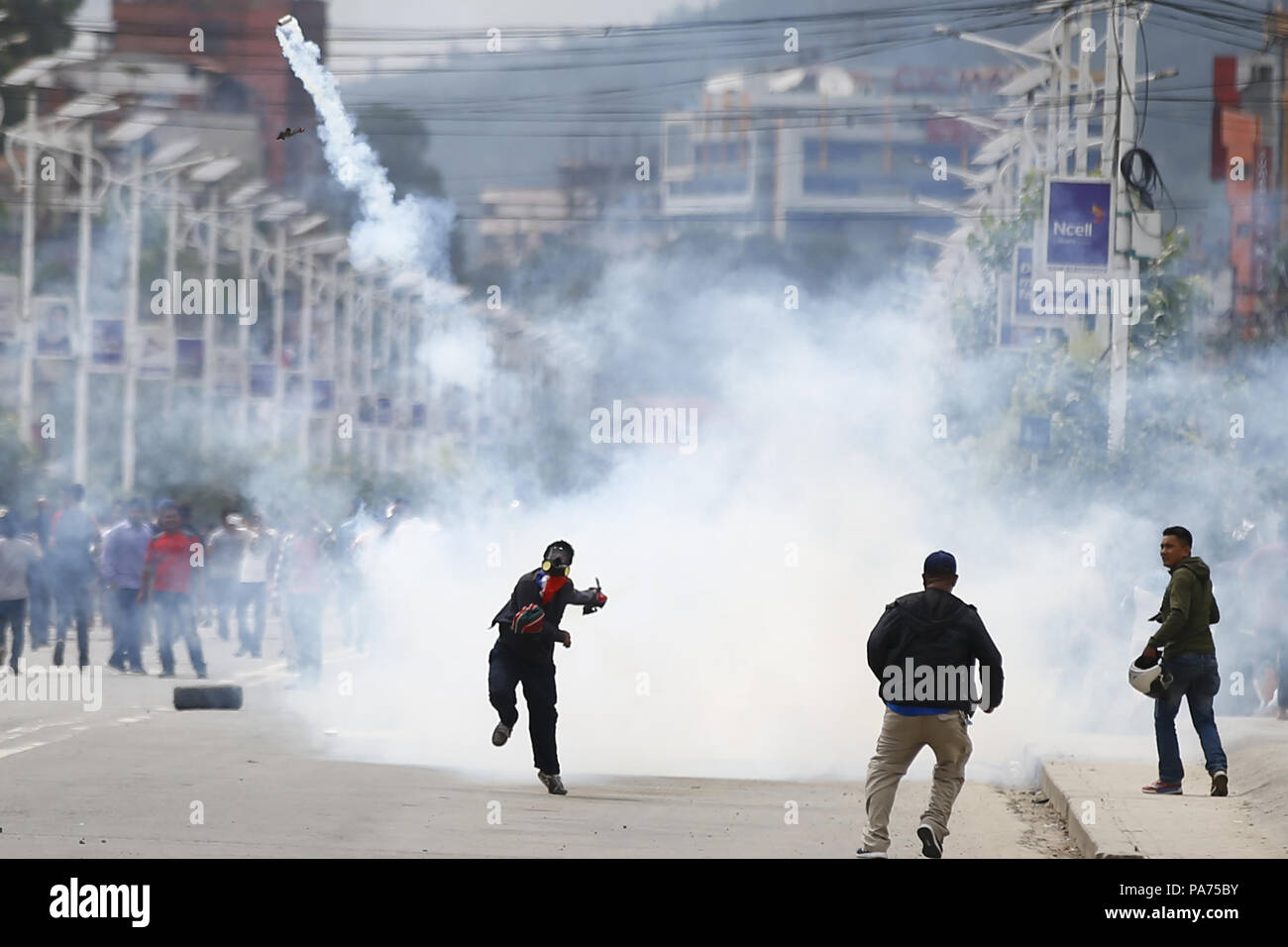 Tear gas shell hi-res stock photography and images - Alamy