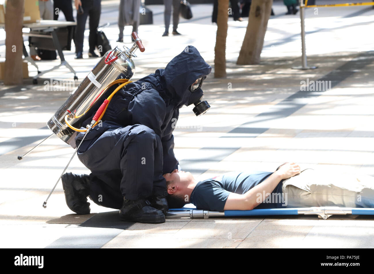 Anti chemical suit hi-res stock photography and images - Alamy