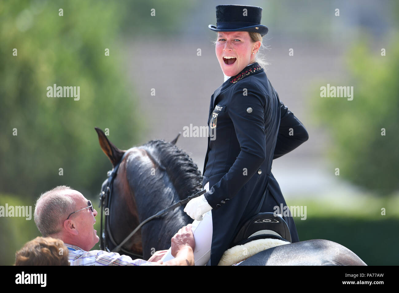 Aachen, Germany. 21st July, 2018. CHIO, Equestrian, dressage. German ...