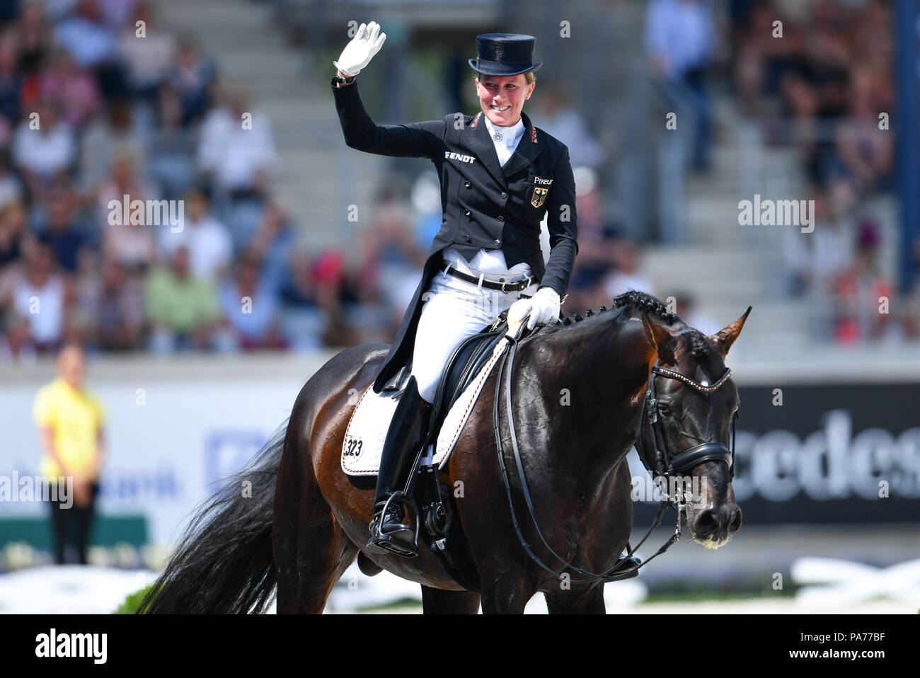 Aachen, Germany. 21st July, 2018. CHIO, Equestrian, dressage. German ...