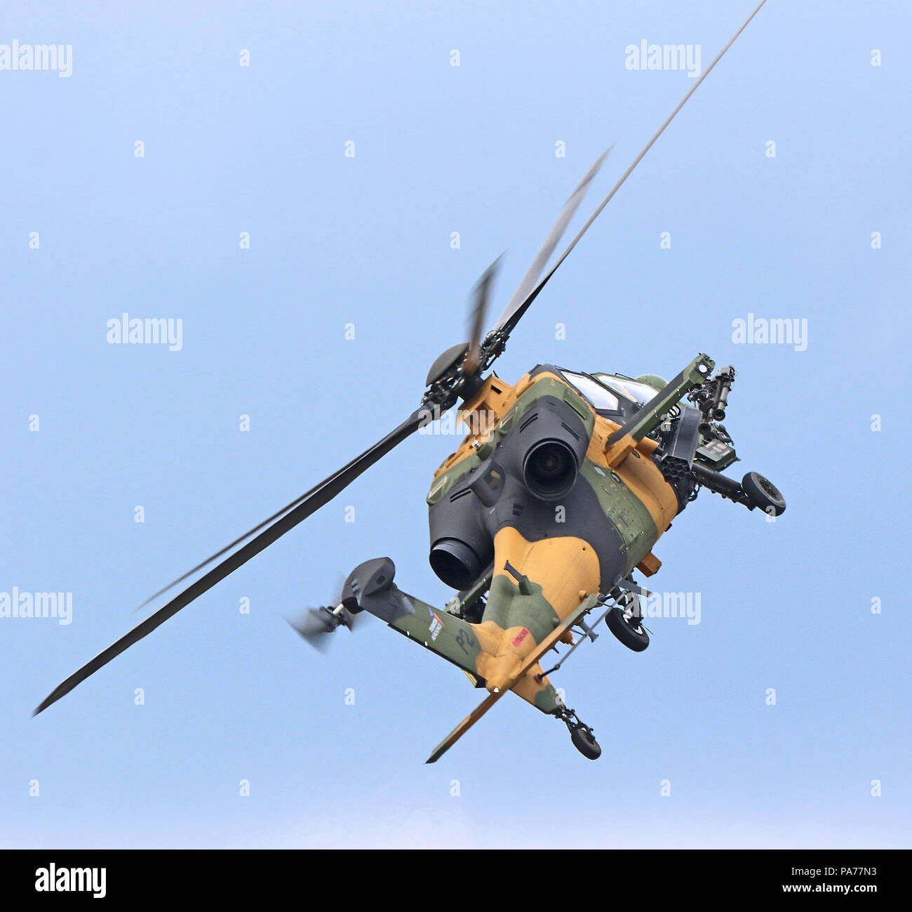 Turkish Military TAI-AgustaWestland T129 ATAK, Farnborough ...