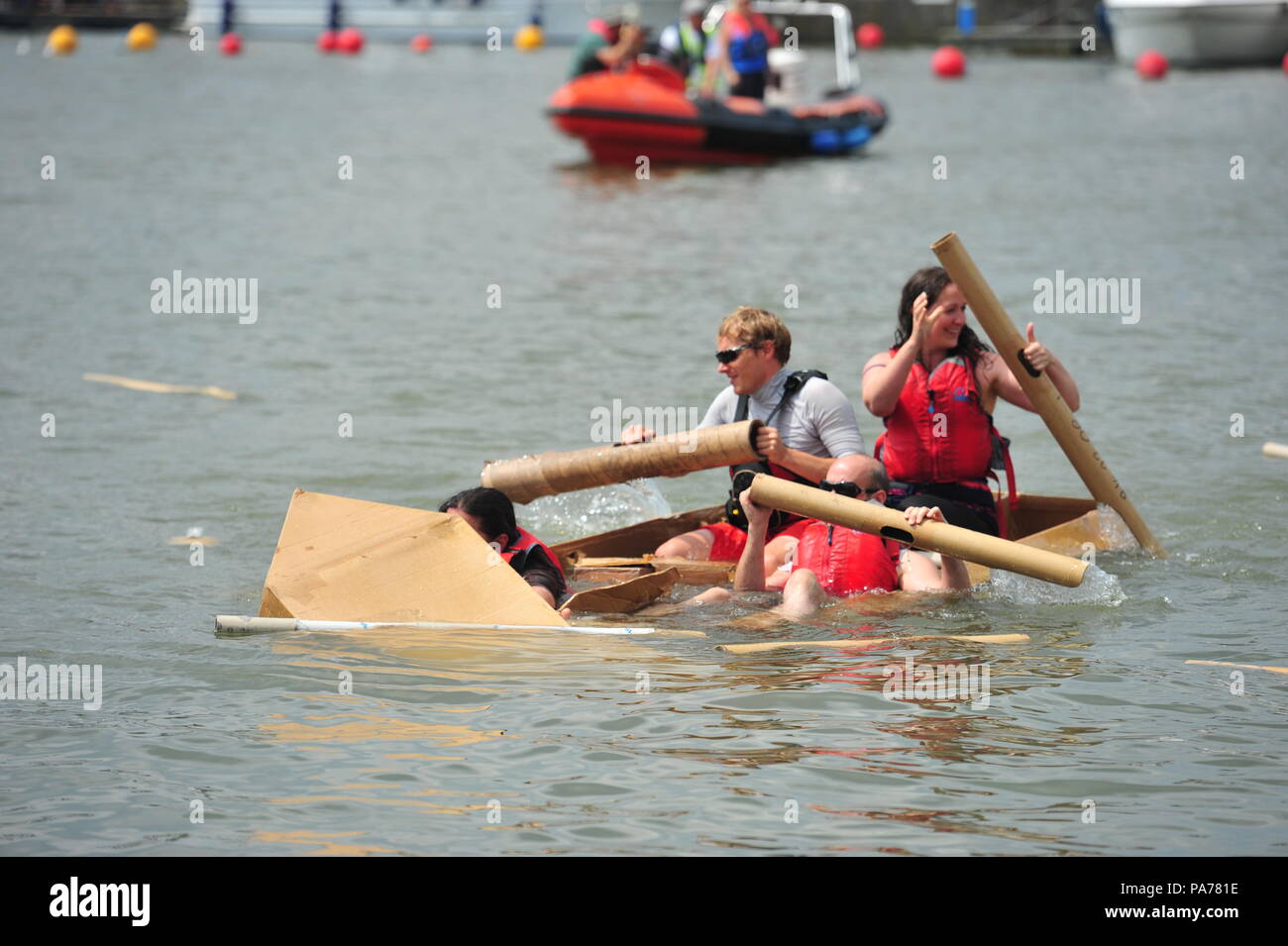 Cardboard boats hi-res stock photography and images - Alamy