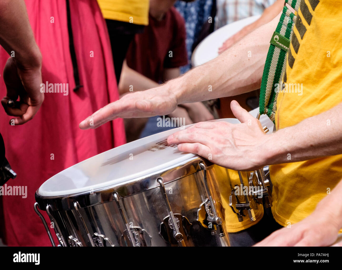 Bath, Somerset, UK. 21st July 2018. Crowds gather for the carnival ...