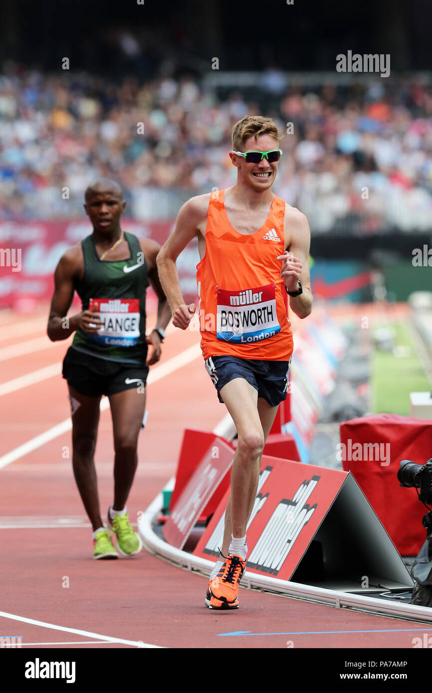 London, UK. 21st July 18. Tom BOSWORTH setting a new world record in ...
