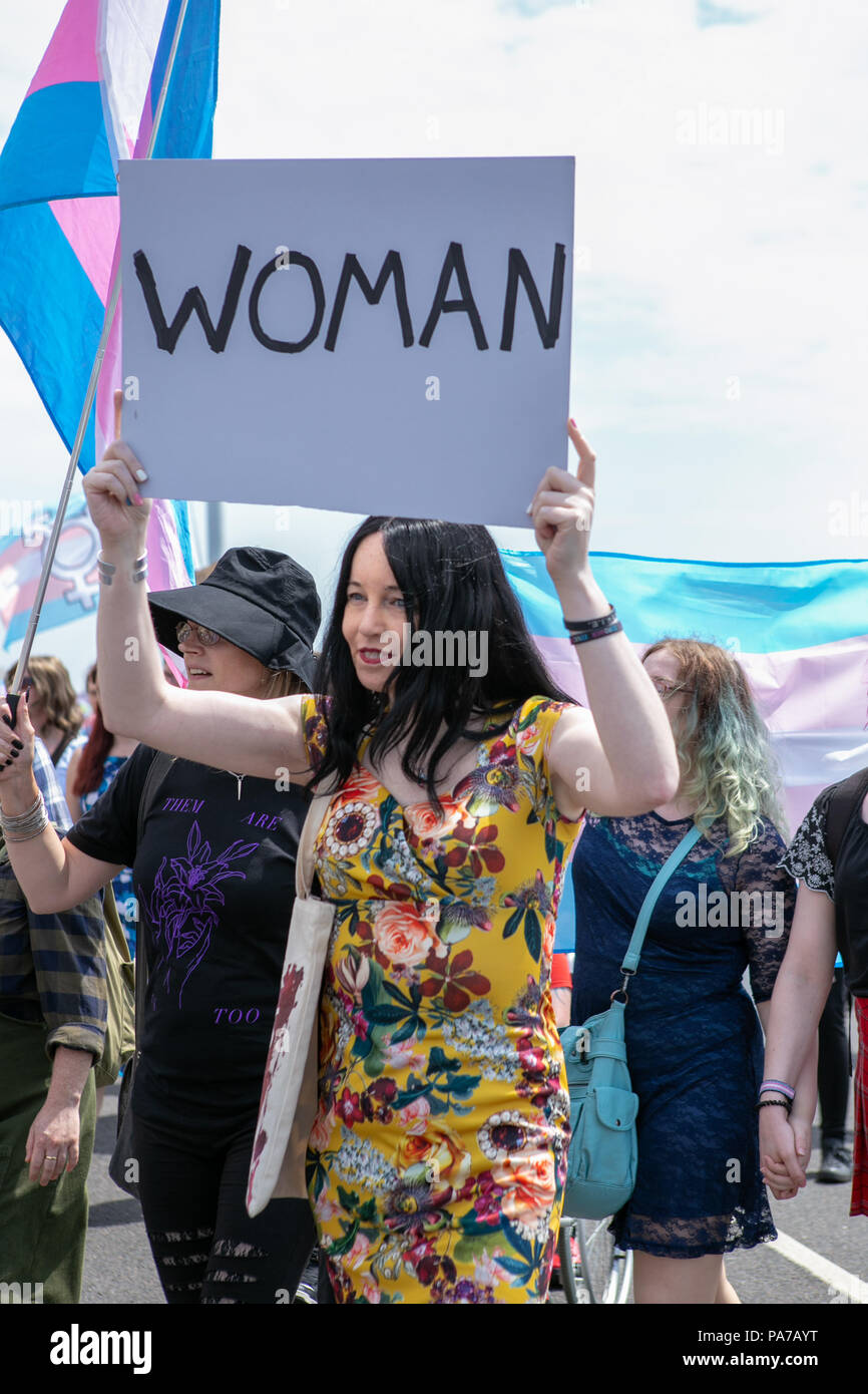 Brighton pride trans hi-res stock photography and images - Alamy