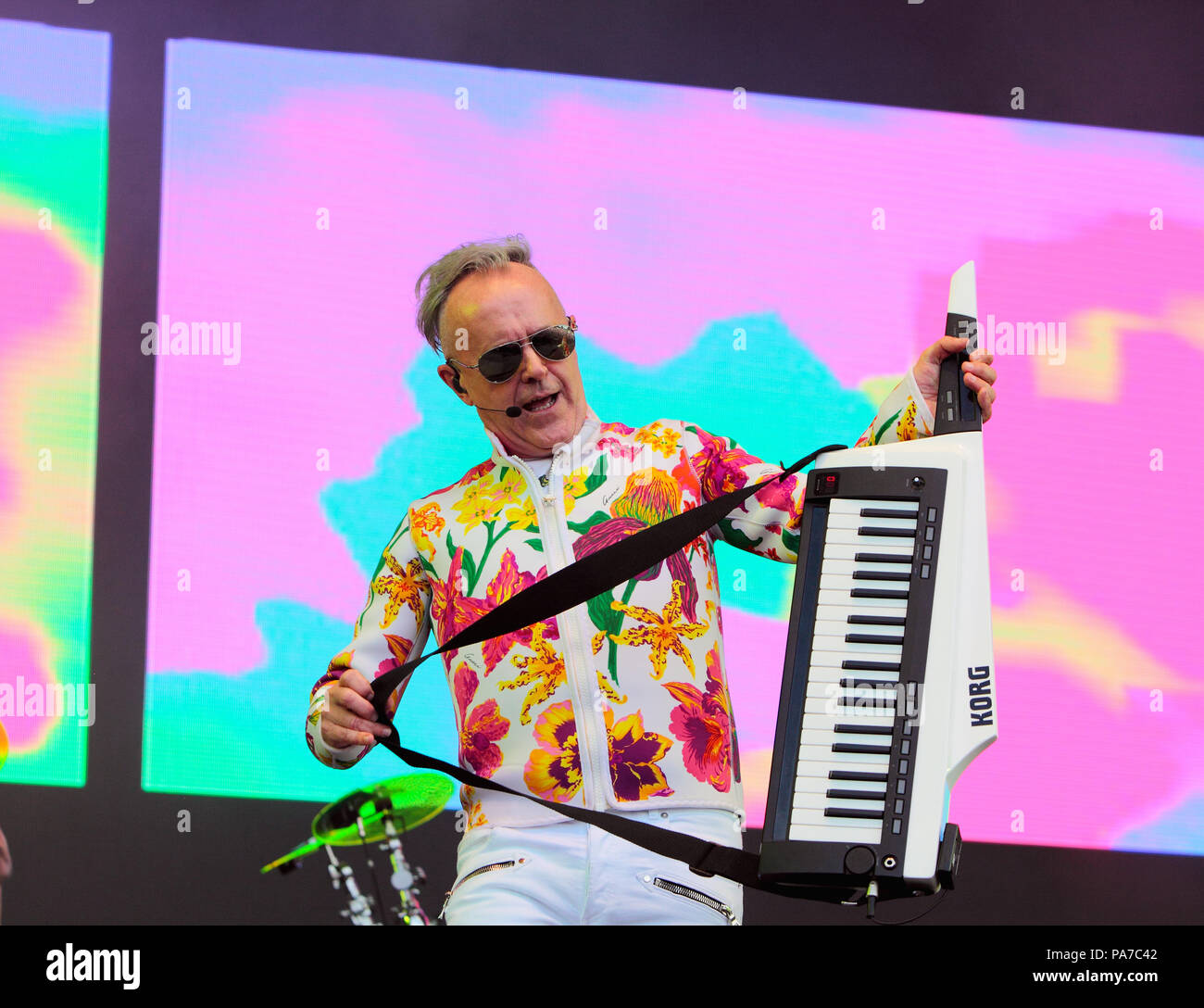 Perth, UK. 21st July 2018. The Rewind 80,s Music Festival,kicks off at ...