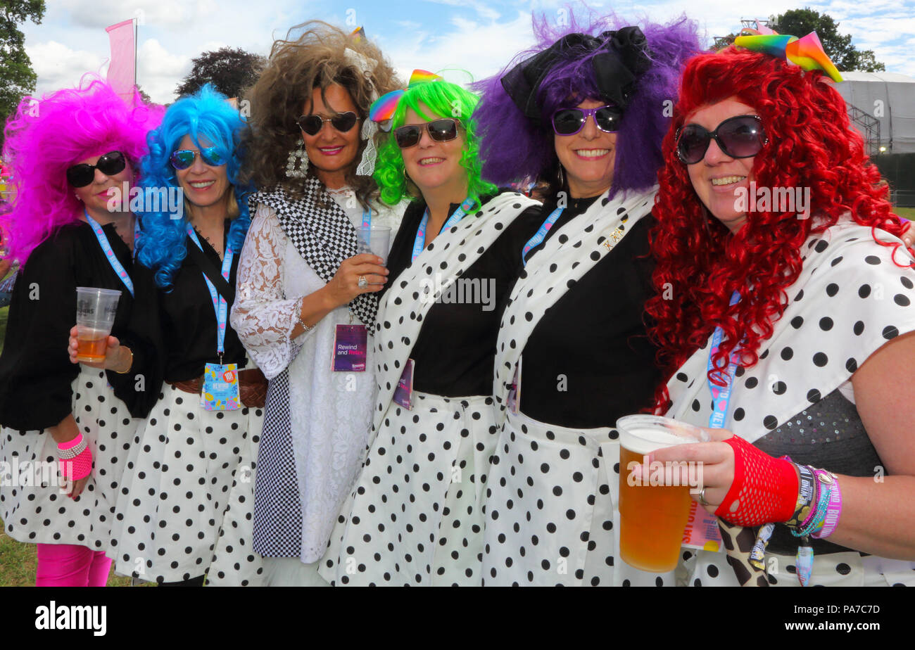 Perth, UK. 21st July 2018. The Rewind 80,s Music Festival,kicks off at ...