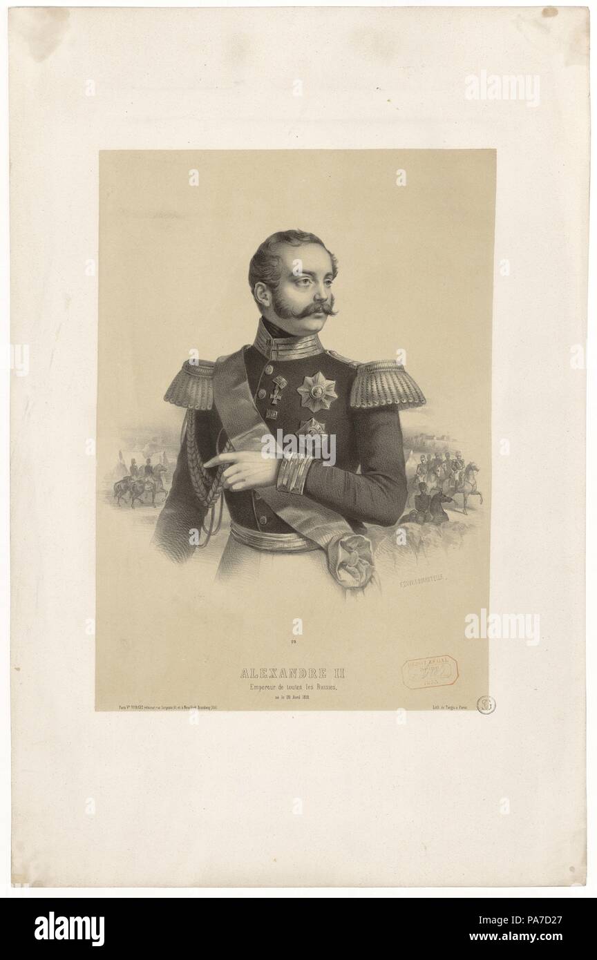 Emperor Alexander II (1818-1881). Museum: PRIVATE COLLECTION Stock ...