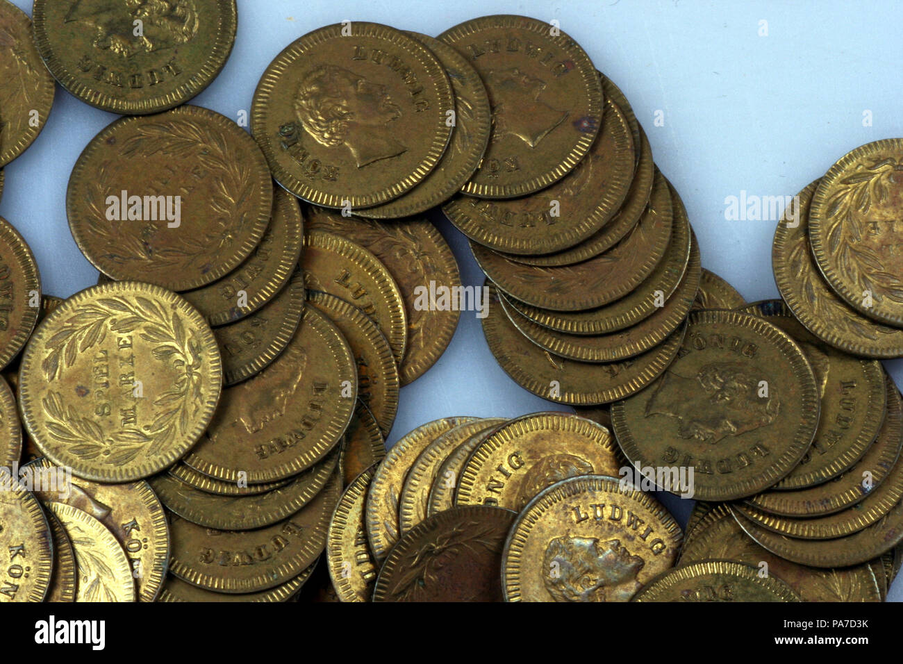 708 German Play Money Tokens Stock Photo - Alamy