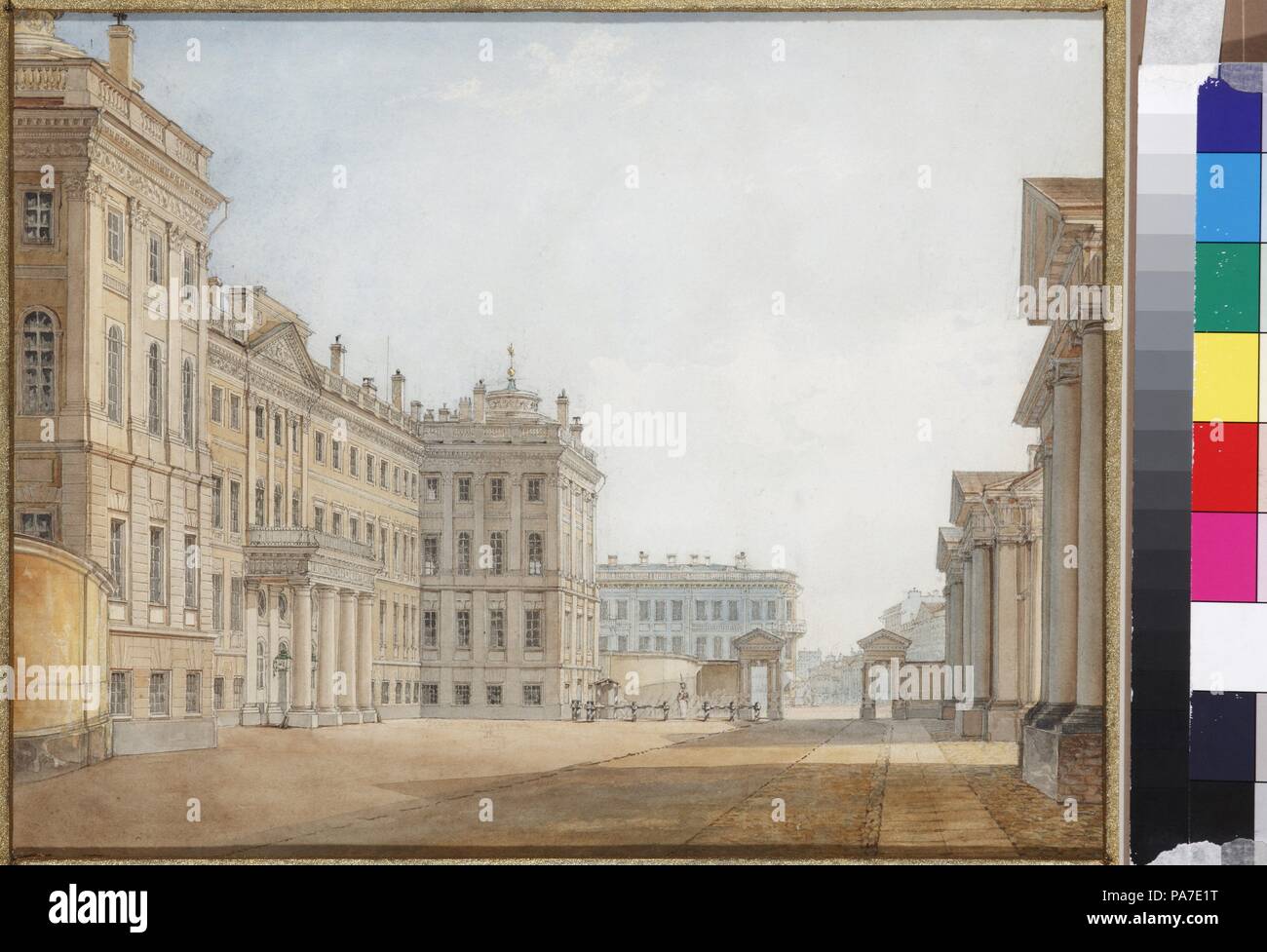 View of the Anichkov Palace in St Petersburg. Museum: State Museum of A ...