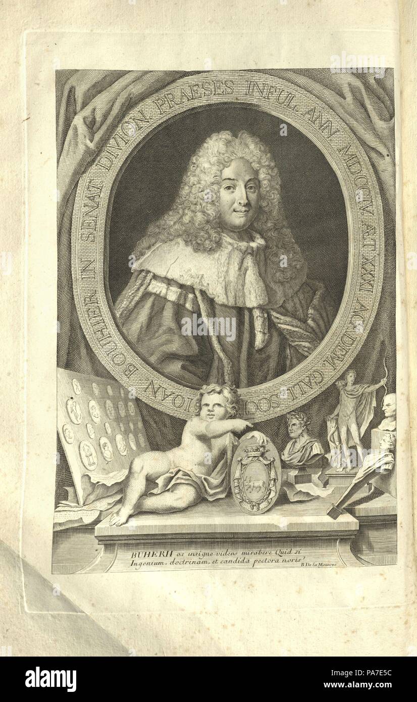 Portrait of Jean Bouhier (1673-1746). Museum: PRIVATE COLLECTION Stock ...