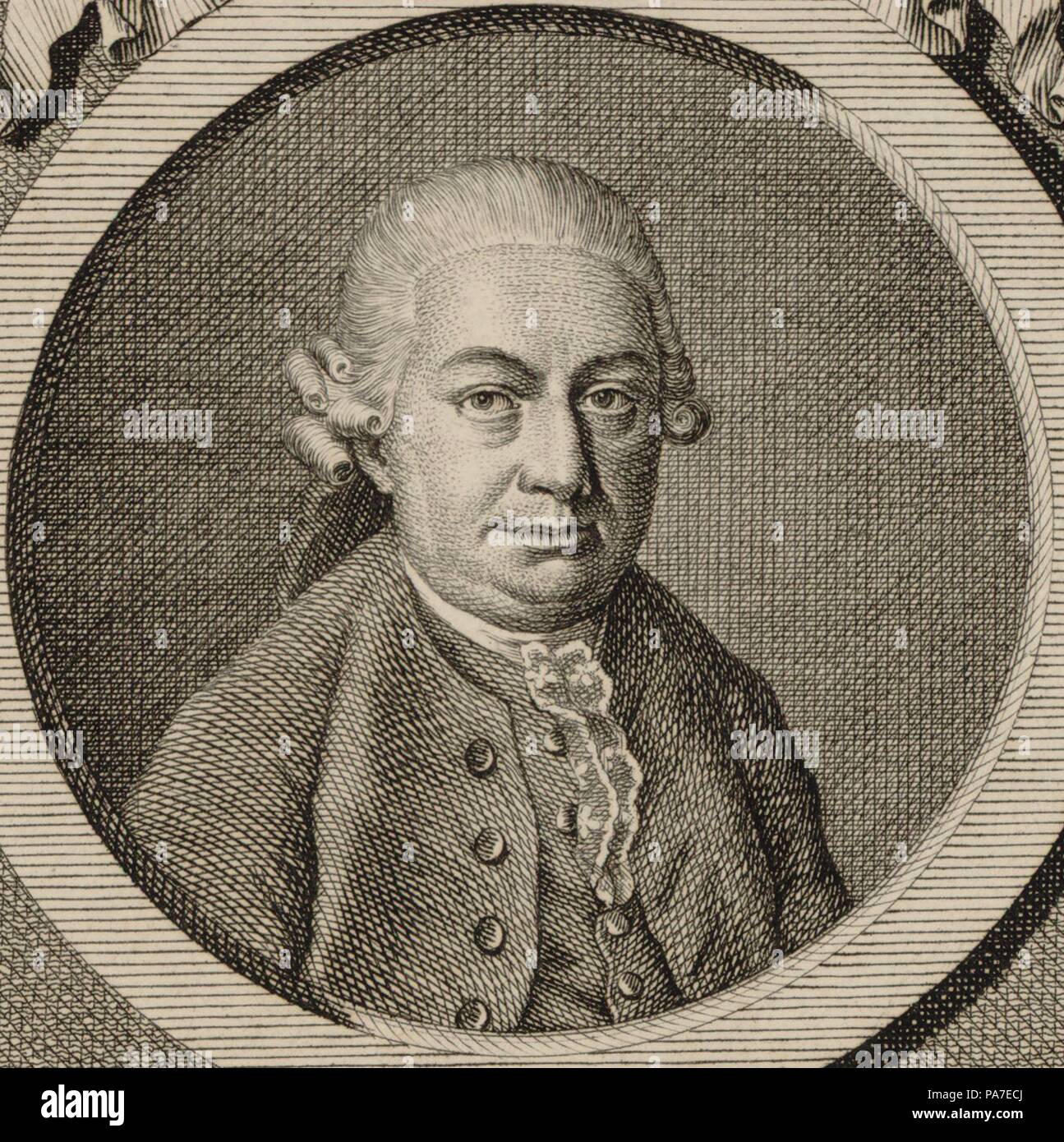 Portrait of the composer Carl Philipp Emanuel Bach (1714-1788). Museum ...