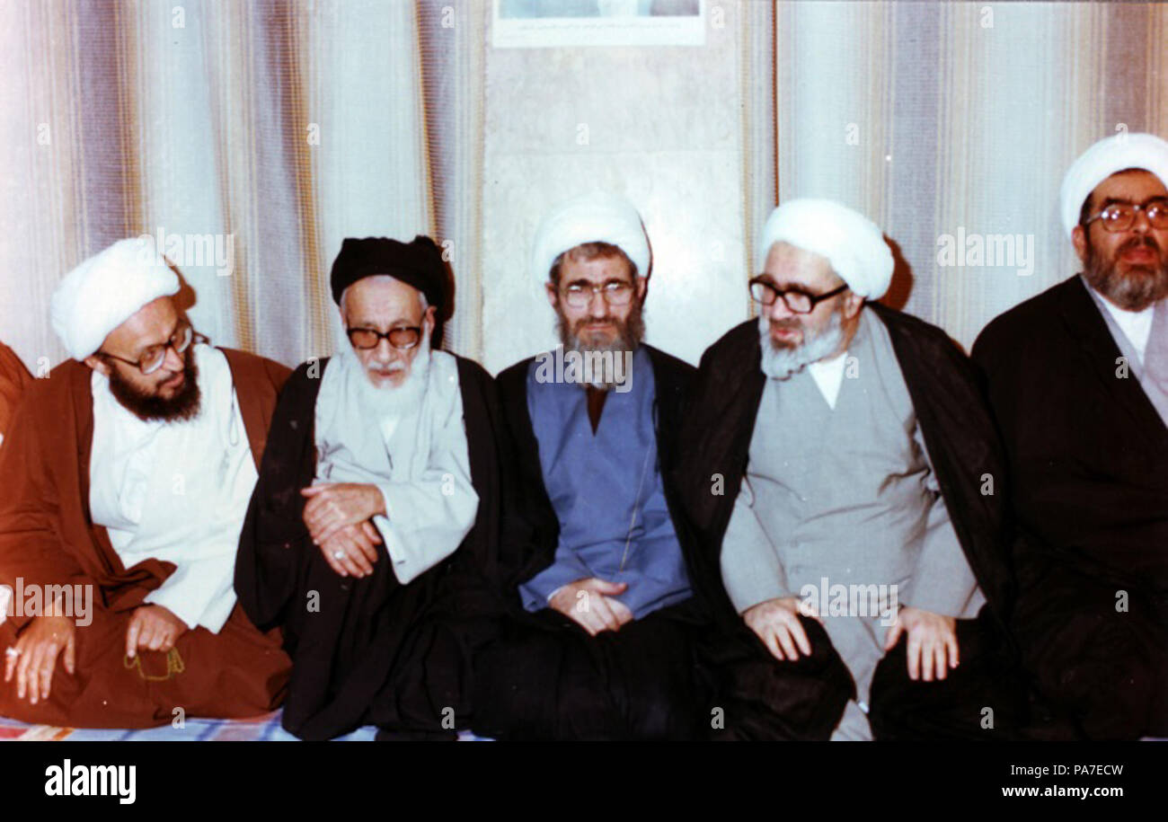 9 A group of Iranian Twelver Shia clerics - 1982 Stock Photo - Alamy