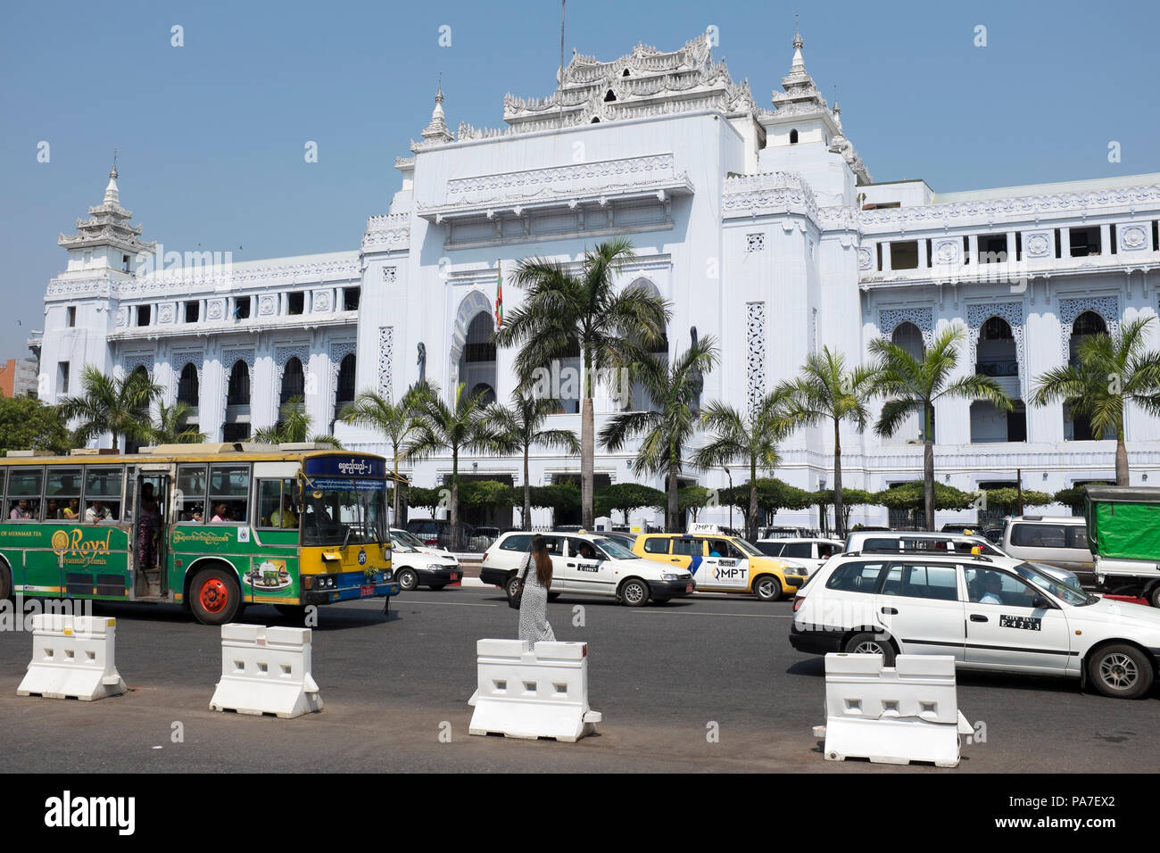City Hall Building Downtown Yangon Myanmar Stock Photo - Alamy