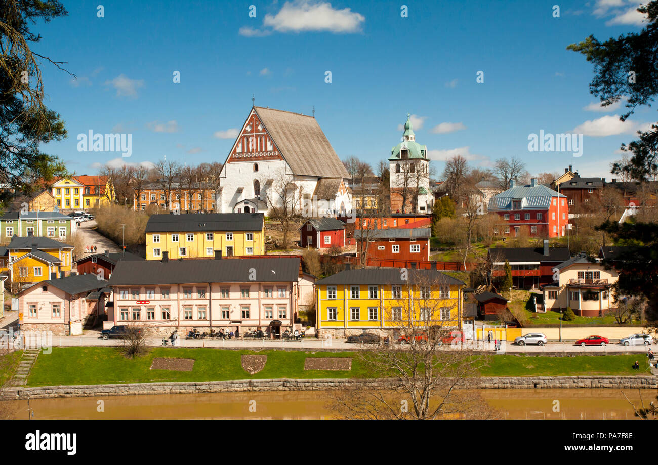 View of medieval church Porvoo cathedral, Finland Stock Photo - Alamy
