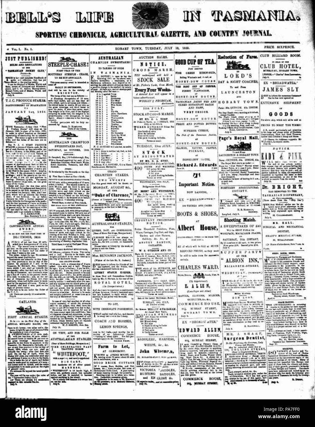 1859 history Black and White Stock Photos & Images - Alamy