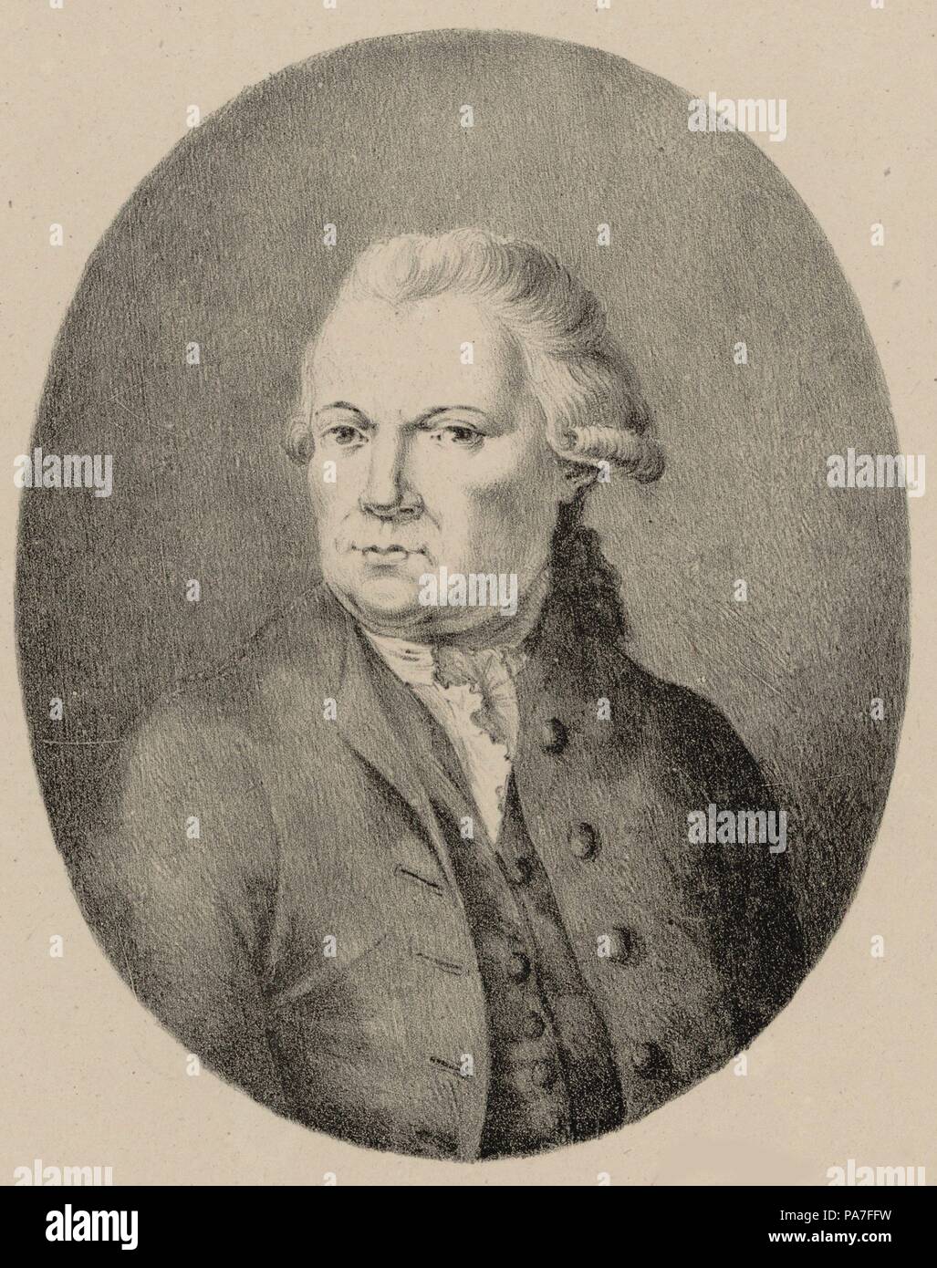 Portrait of the composer Georg Benda (1722-1795). Museum: Russian State ...