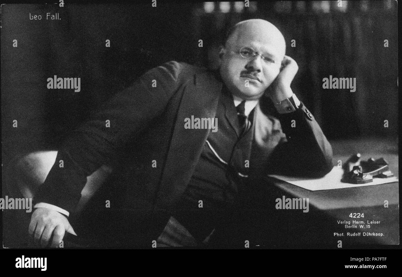 Portrait of the composer Leo Fall (1873-1925). Museum: PRIVATE ...