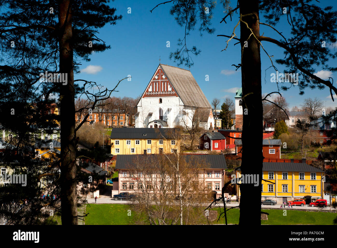 View of medieval church Porvoo cathedral, Finland Stock Photo - Alamy