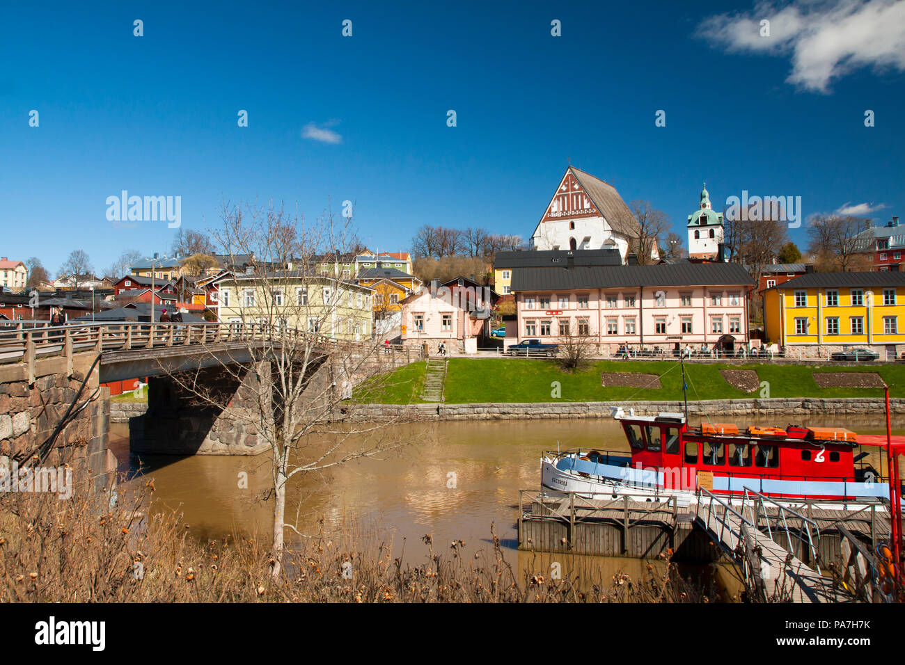 View of medieval church Porvoo cathedral, Finland Stock Photo - Alamy