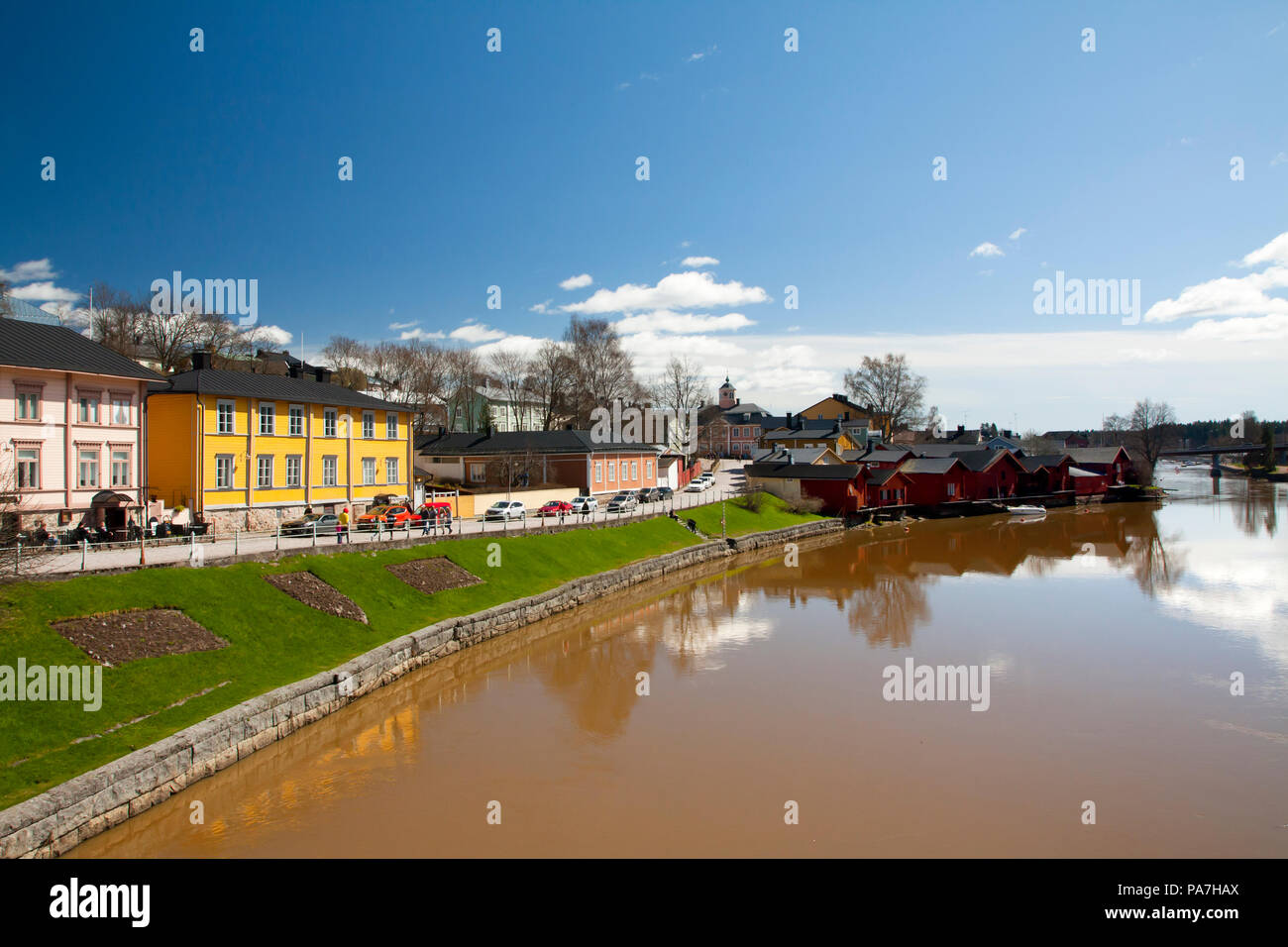 Porvoo old town center panorama view, Finland Stock Photo - Alamy