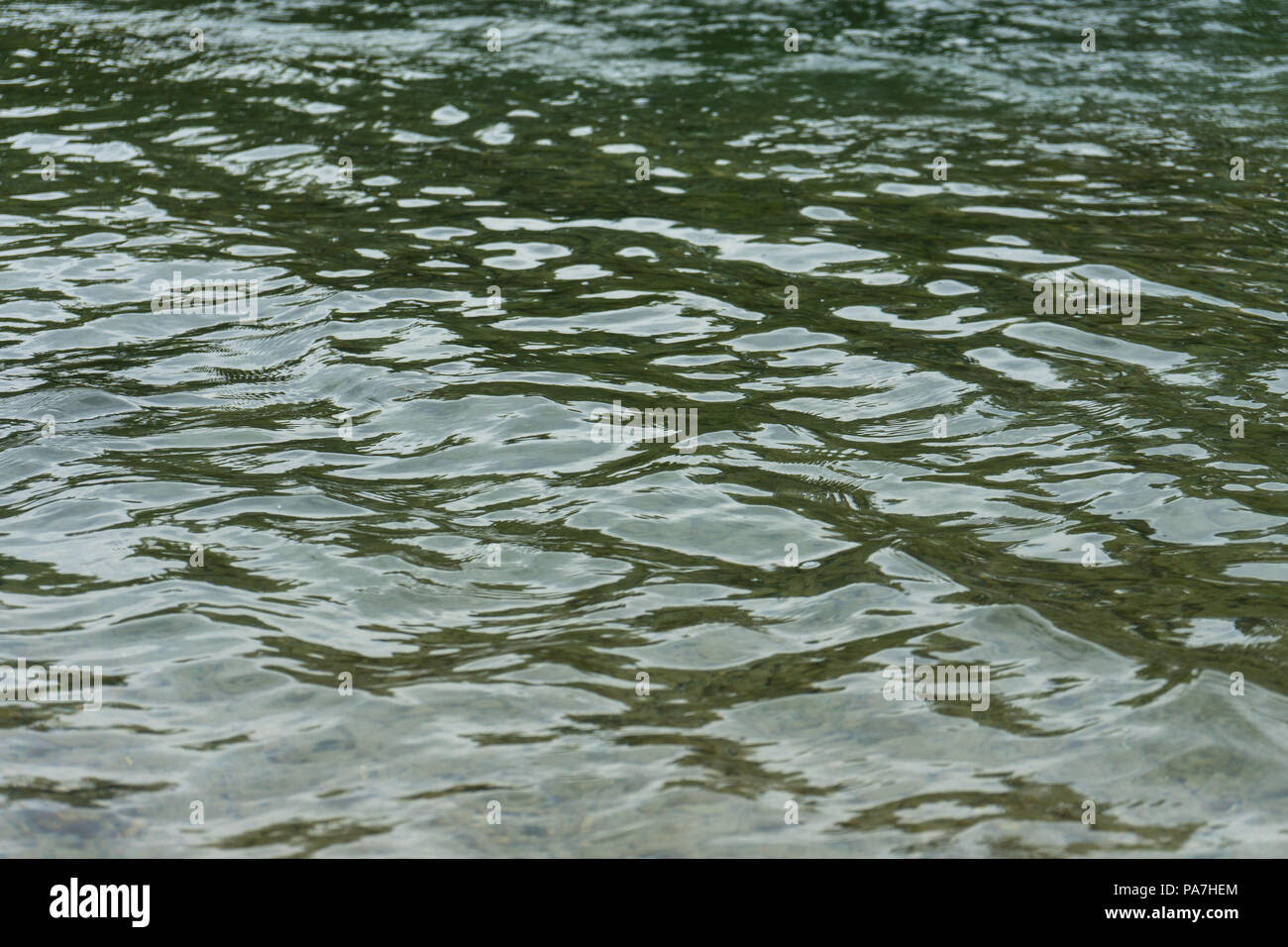 vibrant river water close up with reflection Stock Photo - Alamy