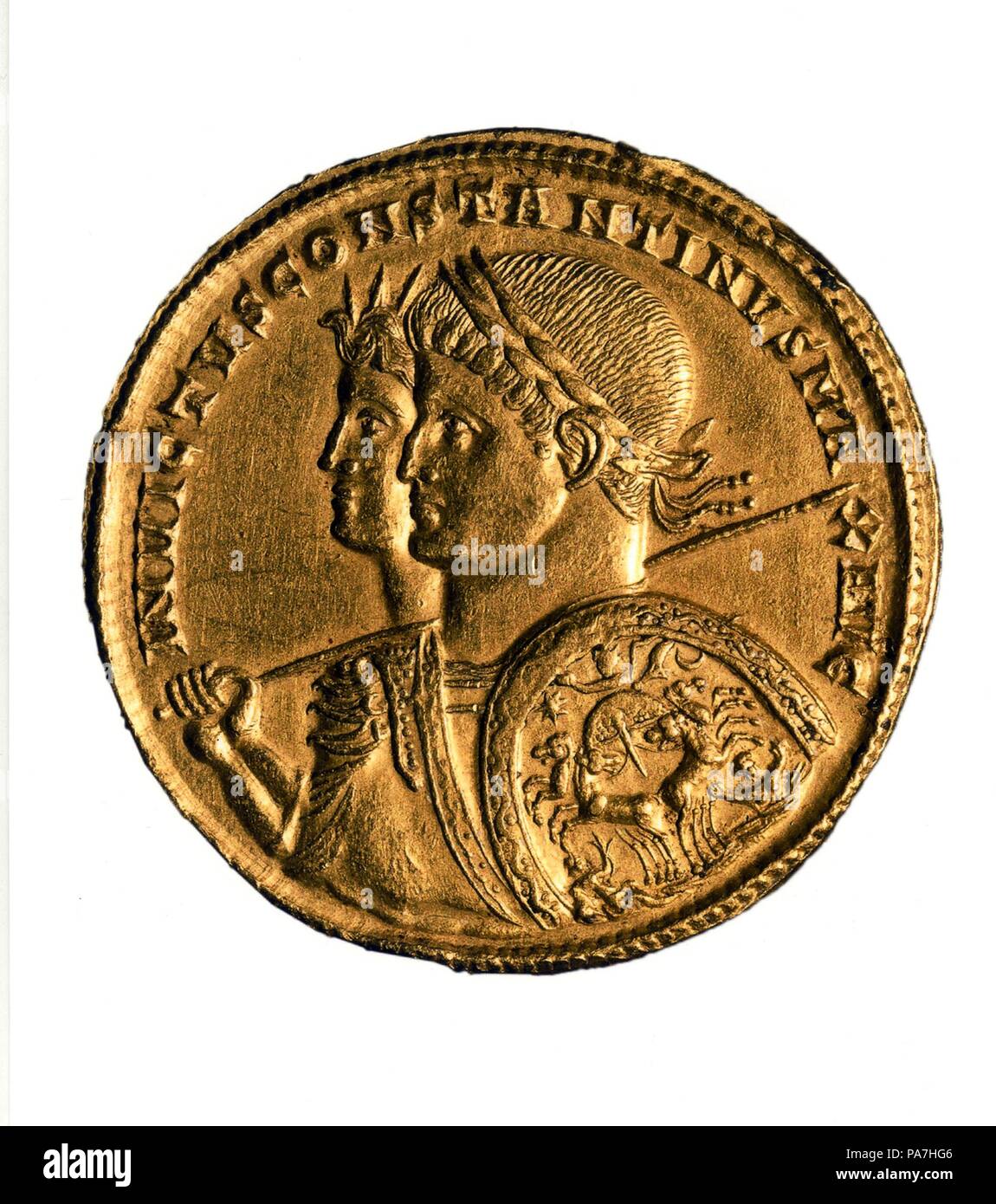 Solidus of Emperor Constantine I. Museum: PRIVATE COLLECTION Stock ...