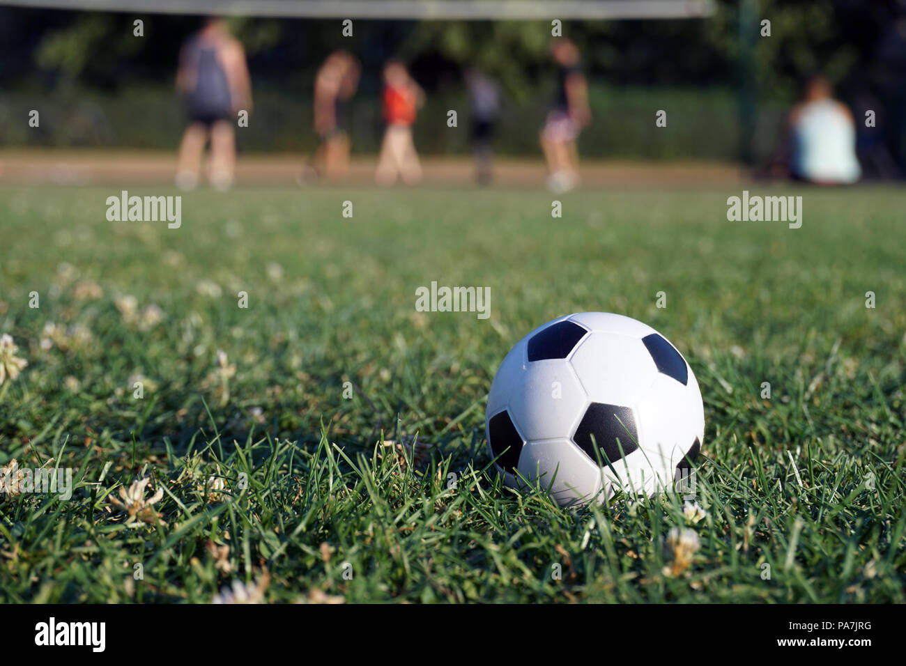 mini football at sports field Stock Photo - Alamy