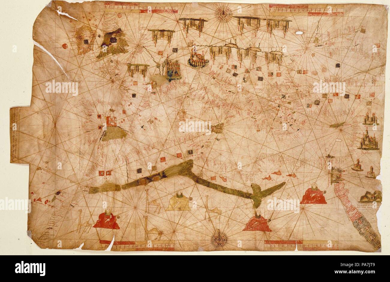 Nautical chart of the mediterranean sea hi-res stock photography and ...