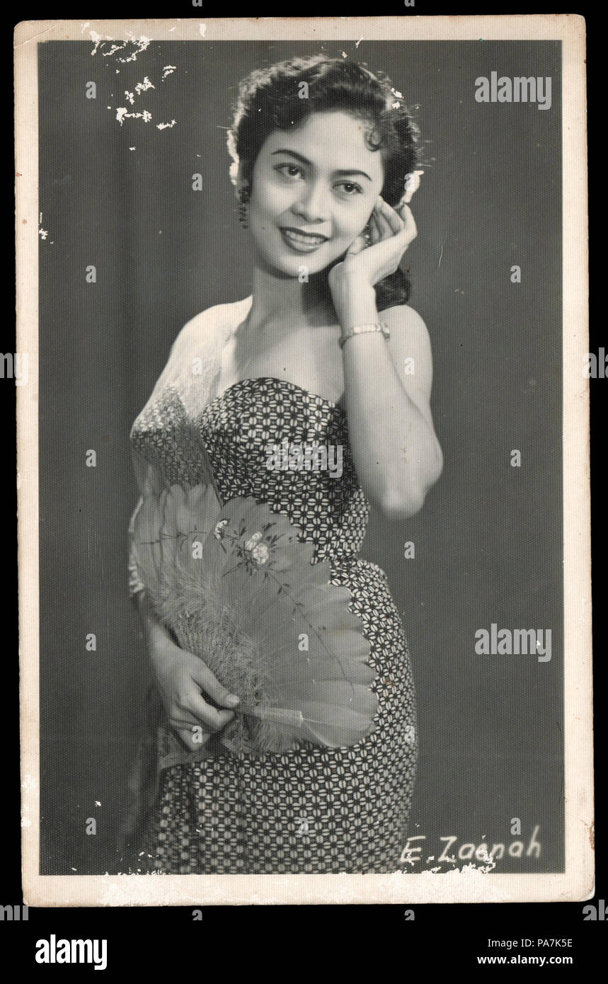 76 Ermina Zaenah, three-quarter portrait (c 1960 Stock Photo - Alamy