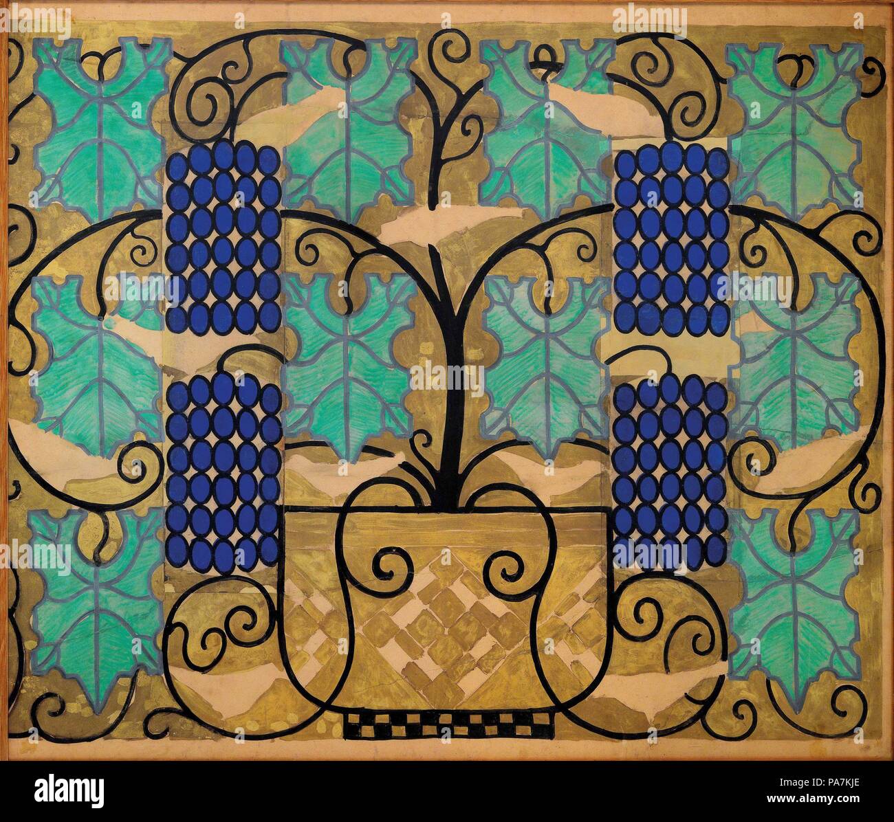 Vine tendrils. Design for the altar frieze of the church at the ...