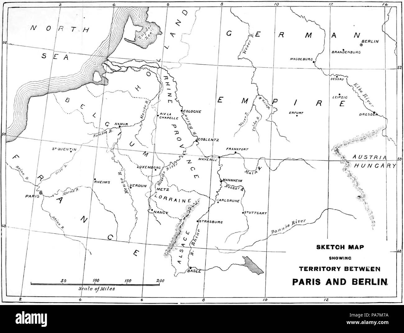 377 Decisive Battles Since Waterloo-Sketch map showing territory ...
