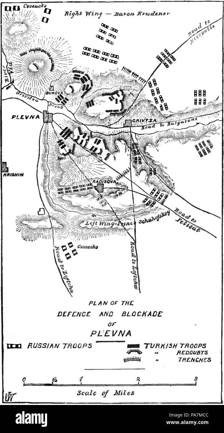 377 Decisive Battles Since Waterloo-Plan of the defence and blockade of ...