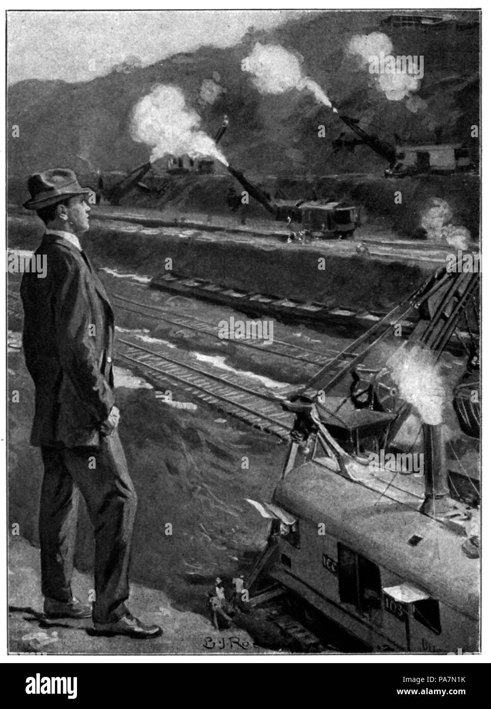 Man with shovel Black and White Stock Photos & Images - Alamy