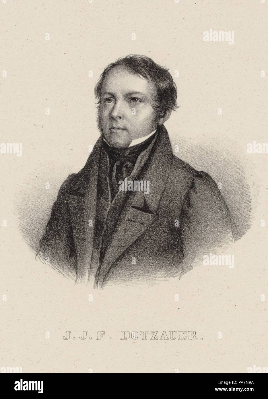 Portrait of the cellist composer Justus Johann Friedrich Dotzauer (1783 ...