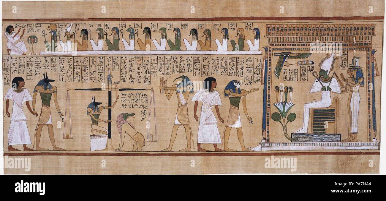 Papyrus of hunefer hi-res stock photography and images - Alamy