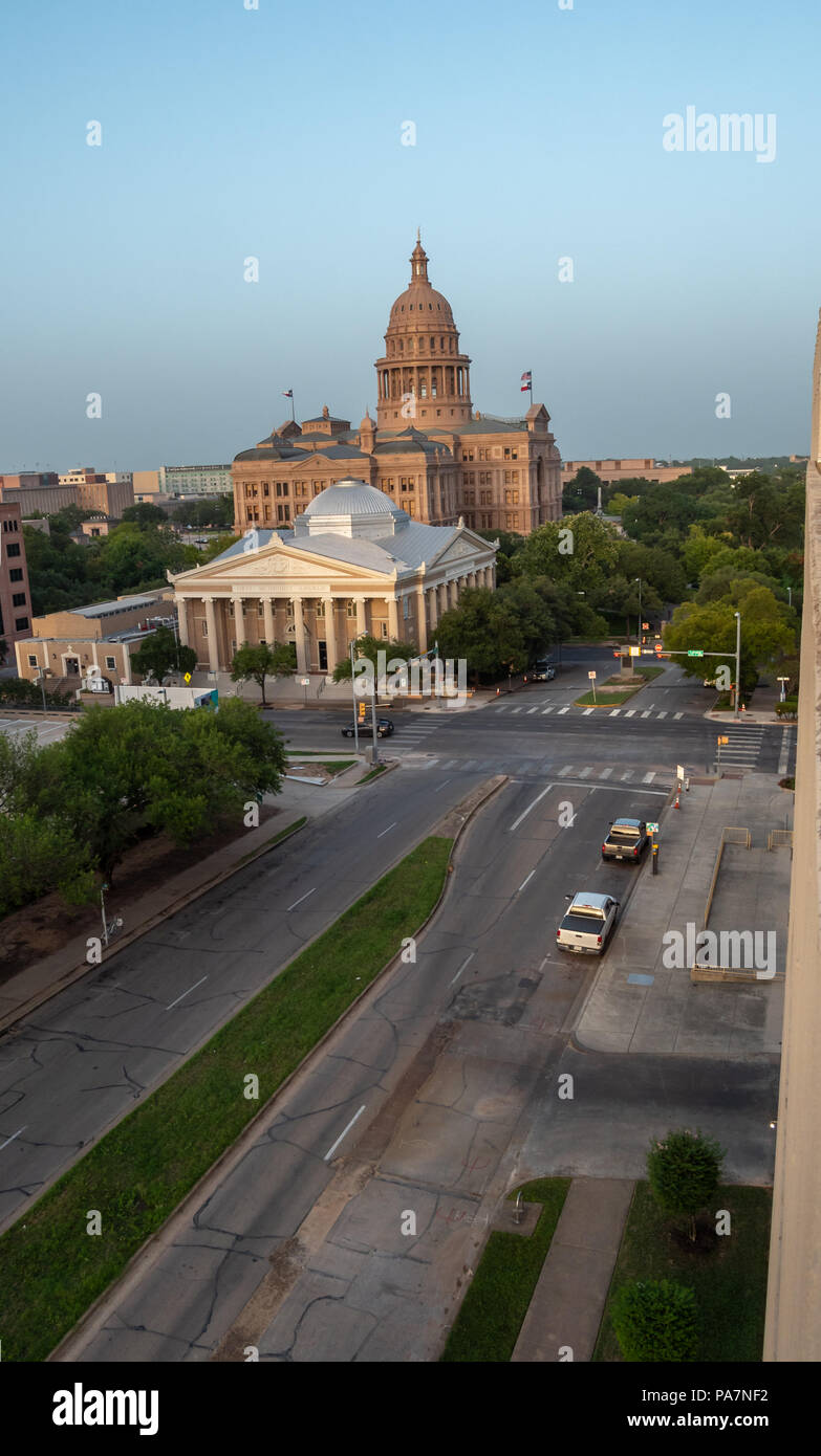 Portrait View of the Austin Capitol Buidling and Street Stock Photo - Alamy