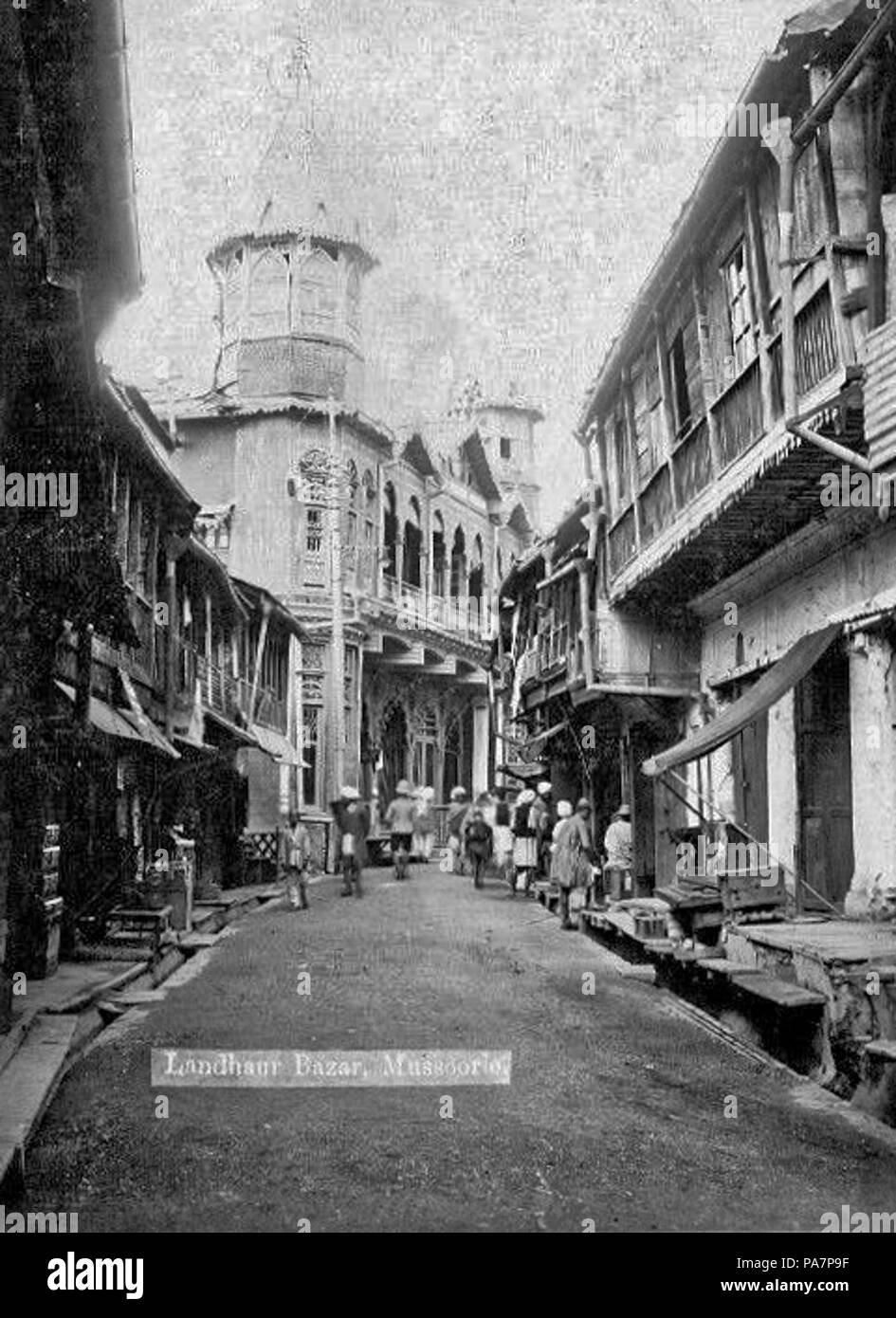 22 1890s Landhaur Bazaar, Mussoorie, Uttarakhand, India Stock Photo - Alamy