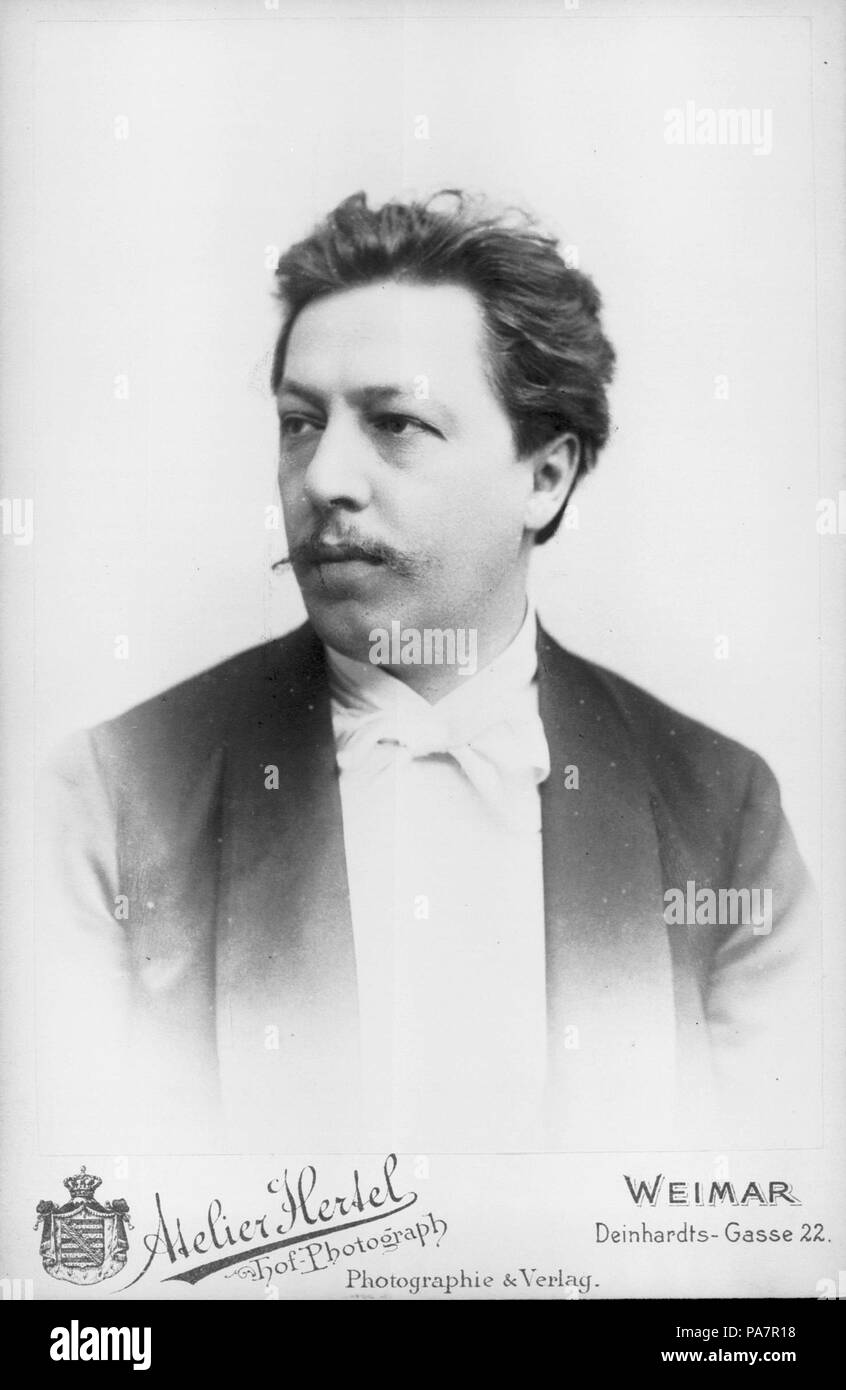 Portrait of the composer Conrad Ansorge (1862-1930). Museum: PRIVATE ...