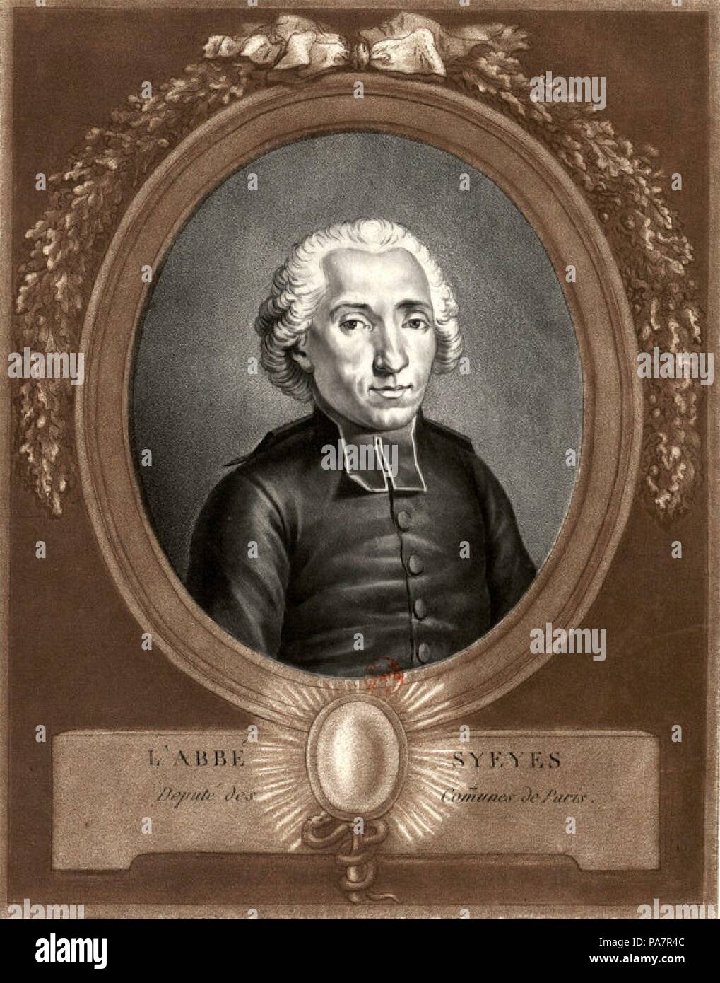 Portrait of Emmanuel Joseph Sieyès (1748-1836). Museum: PRIVATE ...