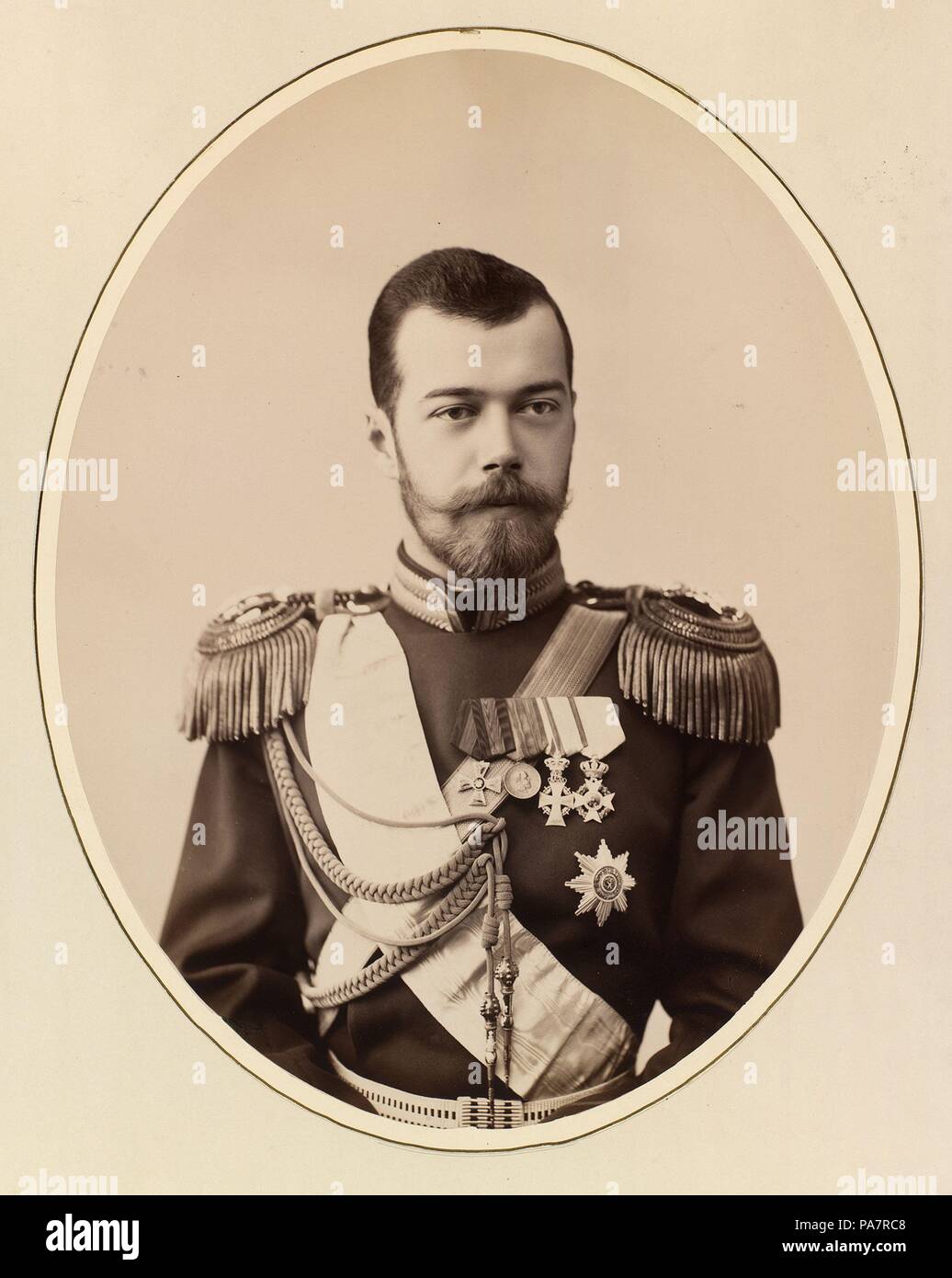 Portrait of Emperor Nicholas II (1868-1918) as Tsesarevich. Museum ...
