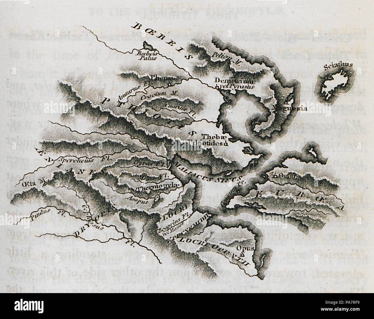 Thermopylae map hi-res stock photography and images - Alamy