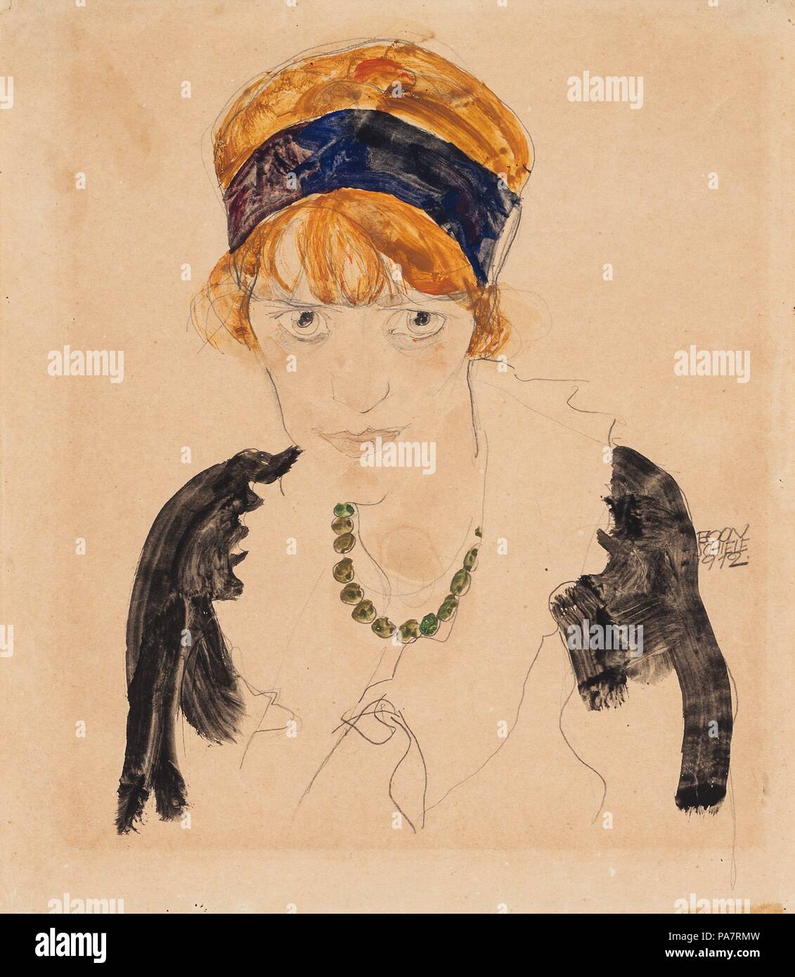 Portrait Wally Egon Schiele Portrait High Resolution Stock Photography ...